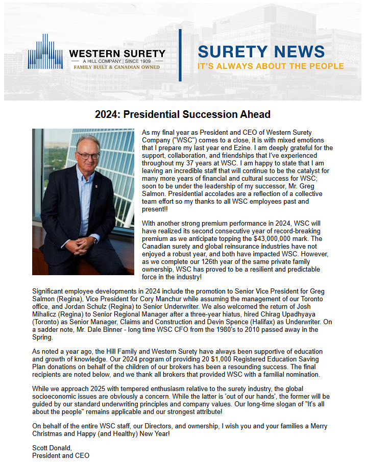 Western Surety » News